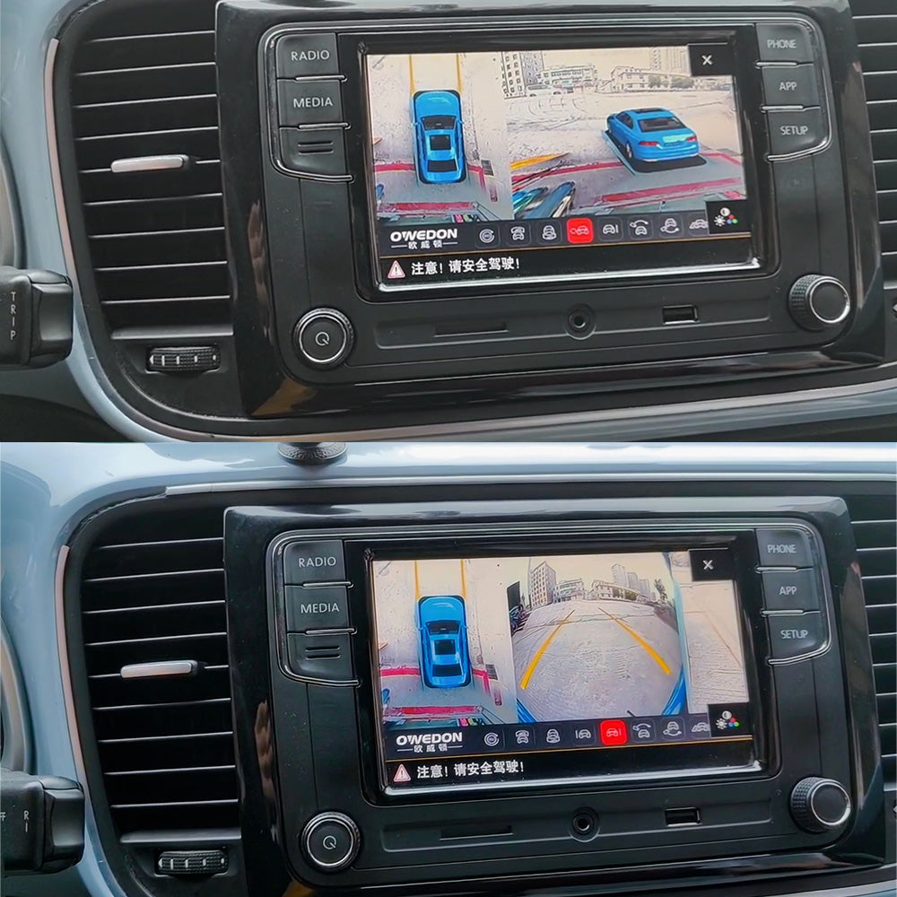 SCUMAXCON 360 Degree Bird View System Starlight Fisheye 2K 1080P Night ...