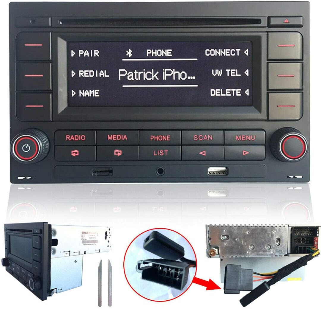 Car Radio RCN210 CD Player USB MP3 AUX Bluetooth For VW Golf MK4 Passat B5 Polo SCUMAXCON Official Store