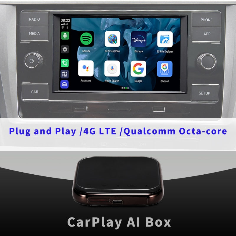 Carplay Ai Box Wireless Carplay Android Box Car Multimedia Player 4+6 ...